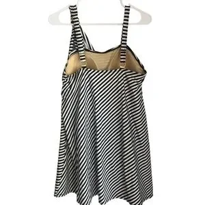 Roaman's | Swim | Romans Womens Swim Suit Dress Striped One Piece ...